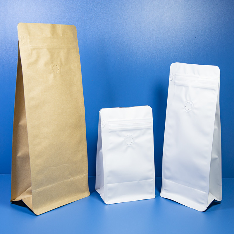 Recyclable Coffee Ziplock Bags with Valve & Resealable